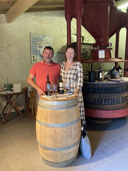 Jane Anson at Château Marceline - La Maison du Vin de Saint-Estèphe